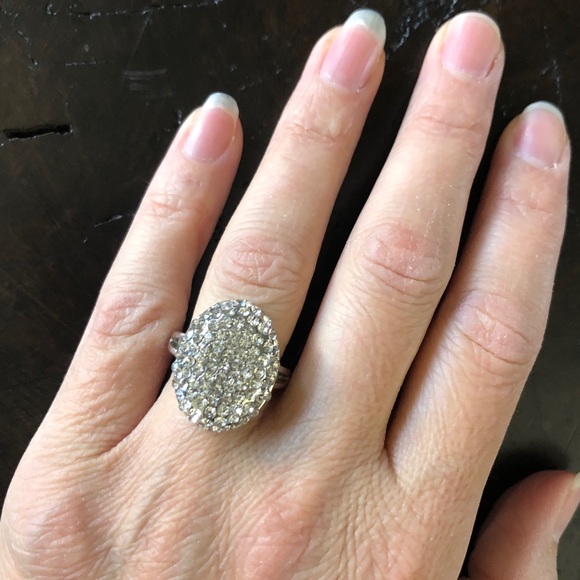 Jewelry | Diamond Cz Oval Statement Ring | Poshmark